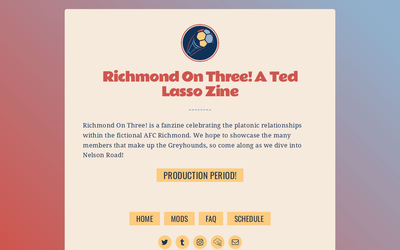 Richmond On Three! A Ted Lasso Fanzine